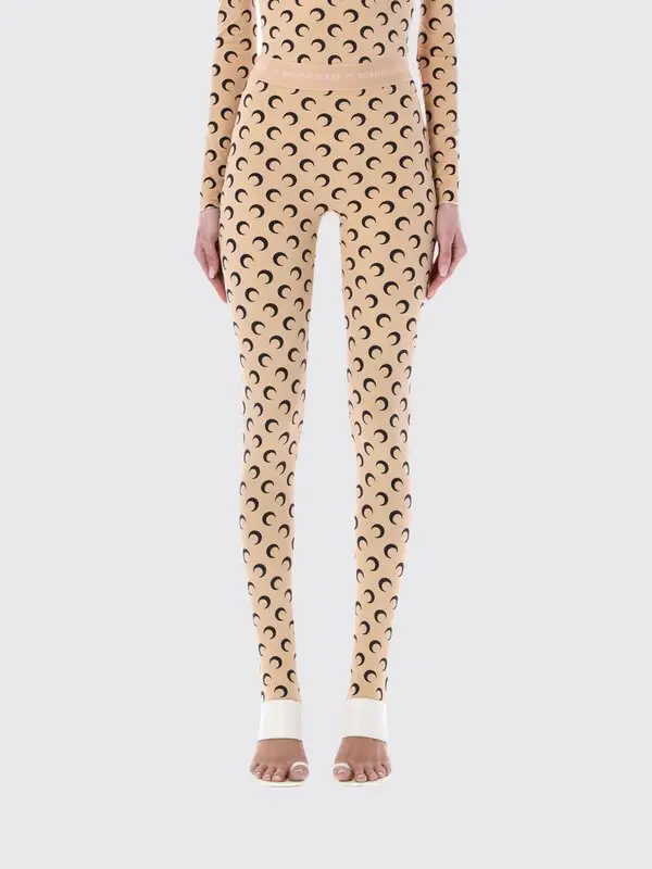 MARINE SERRE Pants - Brown