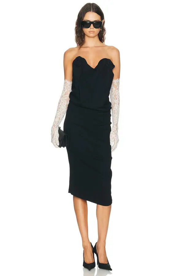 Magda Butrym Strapless Bustier Dress