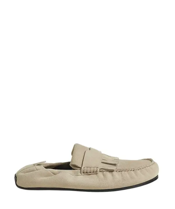 Hermès Nod Loafers In Suede Goatskin
