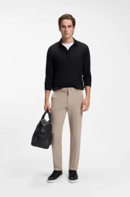 BOSS Merino Wool Polo Sweater