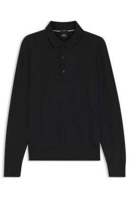 BOSS Merino Wool Polo Sweater