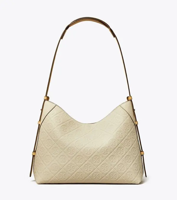 Tory Burch T Monogram Pebble Messenger Bag
