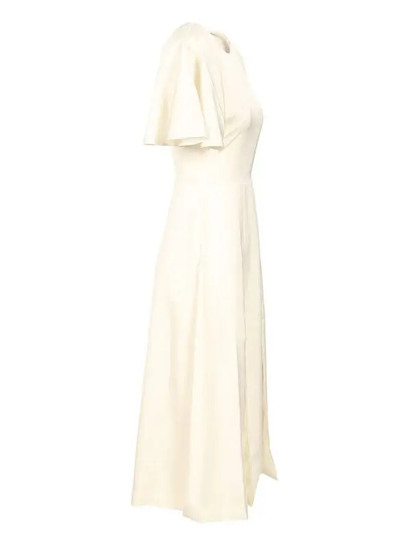 ROTATE BY BIRGER CHRISTENSEN Shiny Satin Midi Dress
