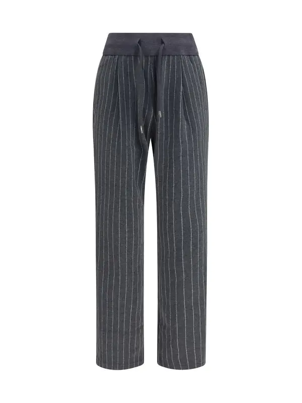 Herno Pinstripe Drawstring Pants
