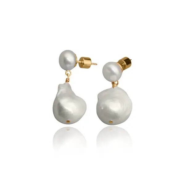 VIEA Cecily Baroque Pearl Earrings