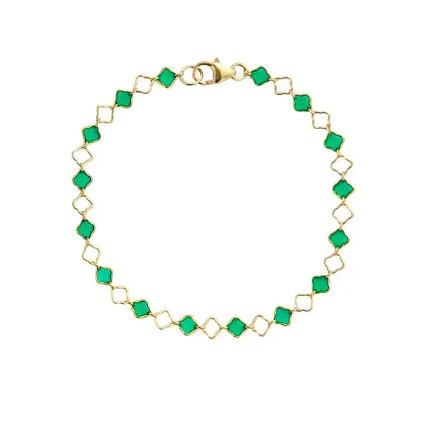 BECKET + QUILL Clover Chain Bracelet