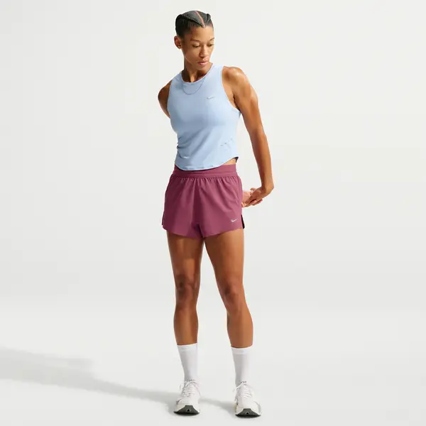 Nike Swift Dri-fit Mid-rise 2.5" Brief-lined Running Shorts - Red