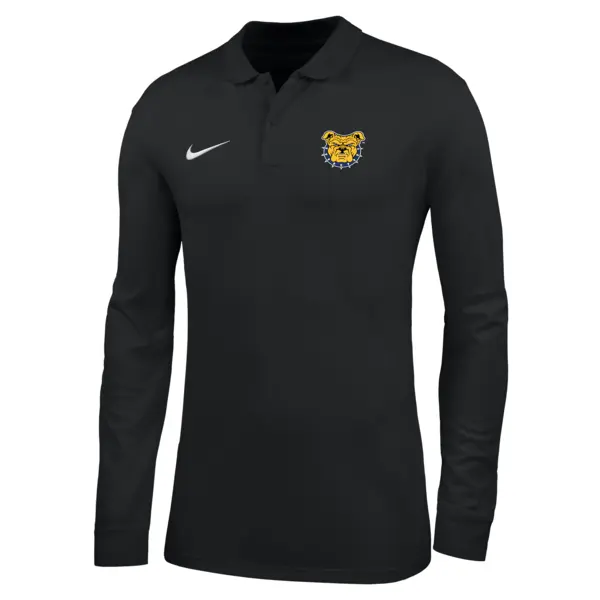 Nike College Dri-fit Long-sleeve Polo - Black