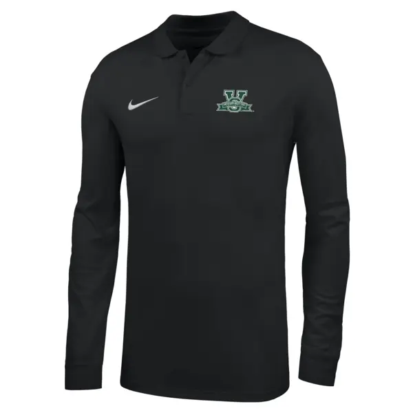 Nike College Dri-fit Long-sleeve Polo - Black