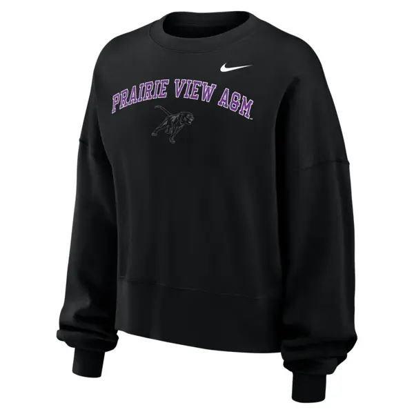 Nike College Phoenix Fleece Crewneck Sweatshirt - Black