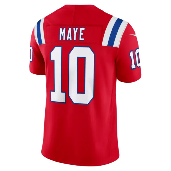 Nike Drake Maye New England Patriots Nfl Limited Jersey - Red