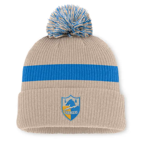 Nike Los Angeles Chargers Rewind Peak Nfl Cuffed Pom Beanie - Brown