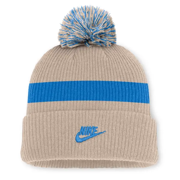 Nike Los Angeles Chargers Rewind Peak Nfl Cuffed Pom Beanie - Brown