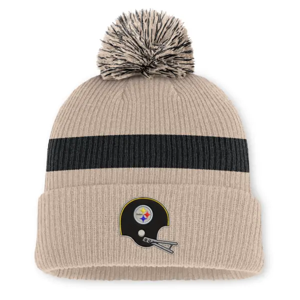 Nike Pittsburgh Steelers Rewind Peak Nfl Cuffed Pom Beanie - Brown