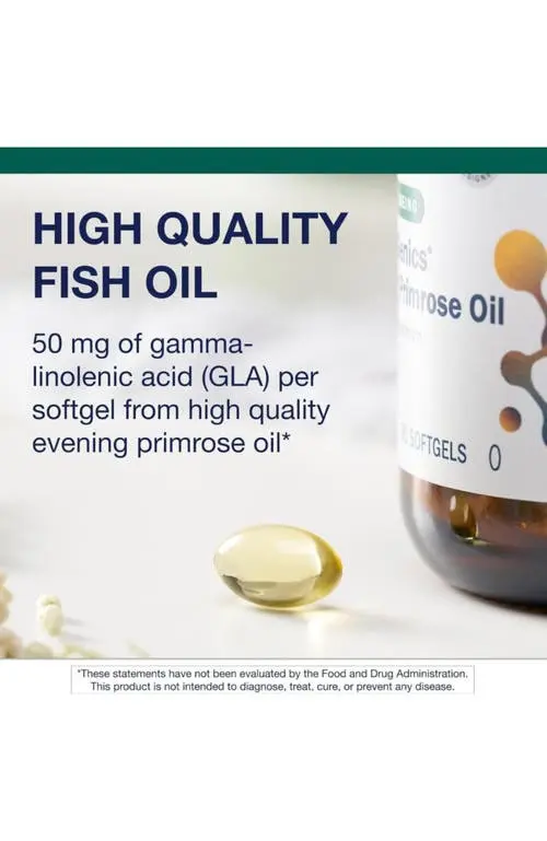 METAGENICS Evening Primrose Oil Omega-6 Supplement 90 Softgels