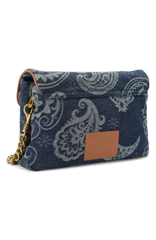 Kurt Geiger Celia Paisley Jacquard Shoulder Bag - Denim