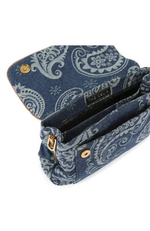 Kurt Geiger Celia Paisley Jacquard Shoulder Bag - Denim