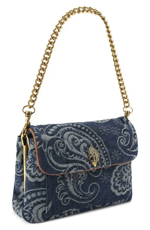 Kurt Geiger Celia Paisley Jacquard Shoulder Bag - Denim