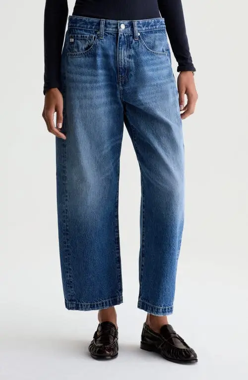 Ag Hattie High Waist Ankle Barrel Leg Jeans