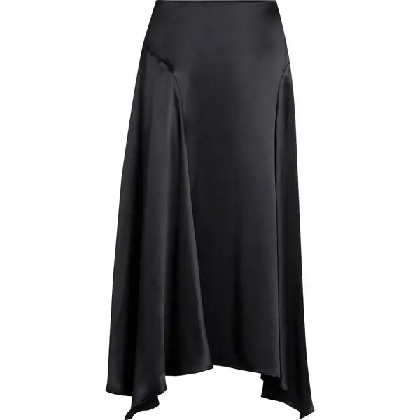 REFORMATION Mccall Handkerchief Hem Silk Skirt