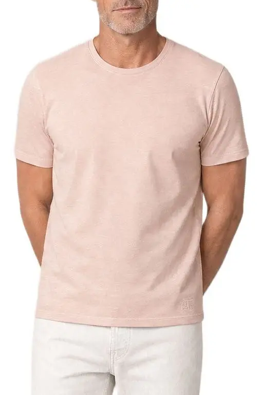 Robert Talbott Davis Pique Linen Tee - Pink