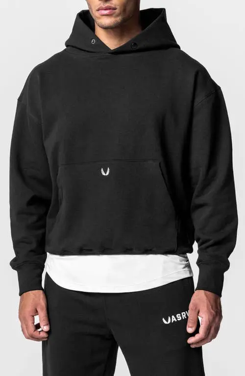 ASRV Tech-terry Oversize Hoodie - Black