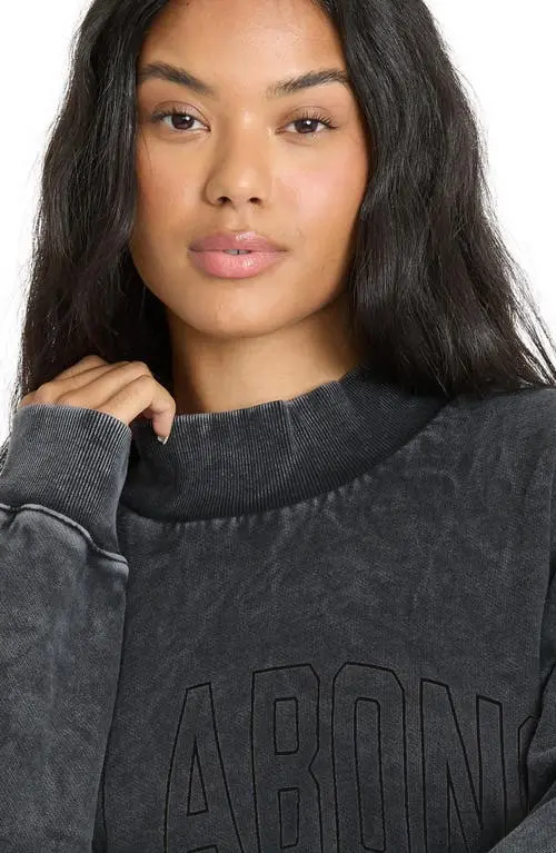 BILLABONG Sun Washed Mock Neck Graphic Sweatshirt