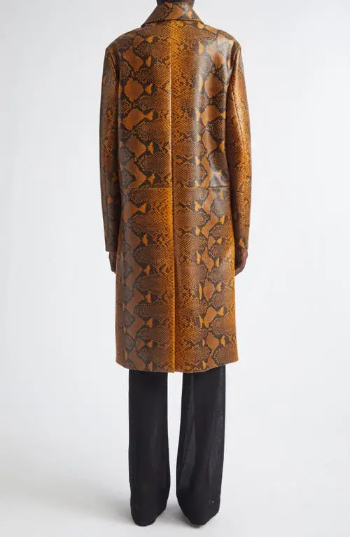 Proenza Schouler Leticia Python Print Coat