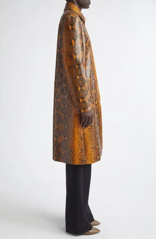 Proenza Schouler Leticia Python Print Coat