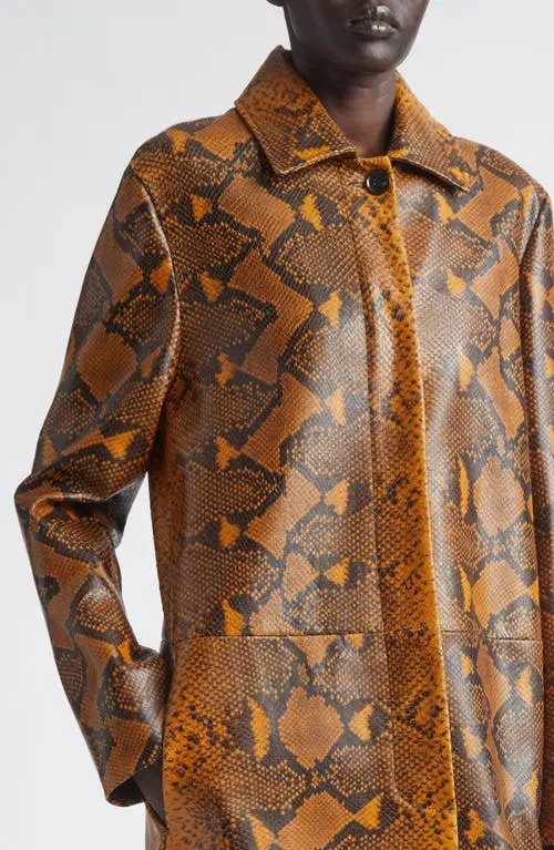 Proenza Schouler Leticia Python Print Coat