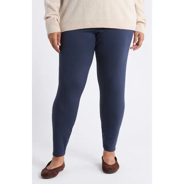 Eileen Fisher High Waist Ankle Leggings - Maritime