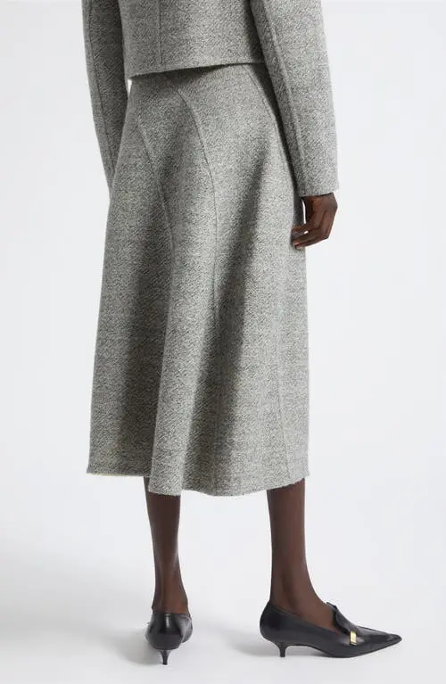 Proenza Schouler Gaelle Double Face Melange Midi Skirt
