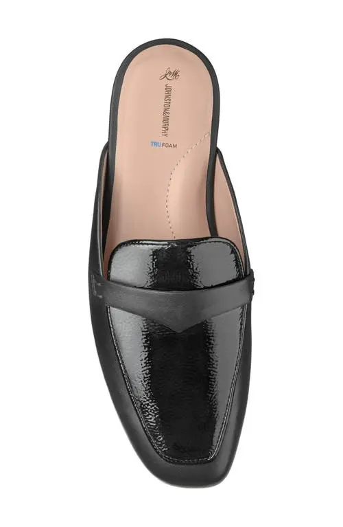 Johnston & Murphy Isabel Penny Mule - Black Leather