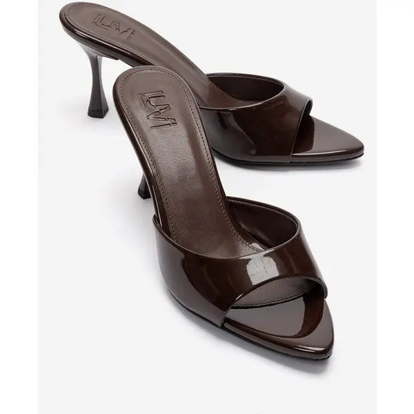 PROLOGUE SHOES Tiera Stiletto Sandal - Brown