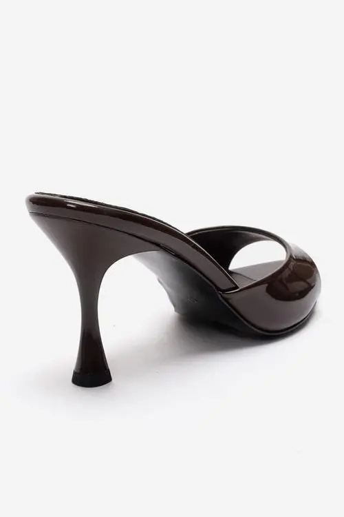 PROLOGUE SHOES Tiera Stiletto Sandal - Brown