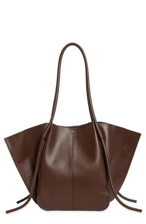 Jw Pei Large Nala Faux Leather Wide Tote - Deep Brown