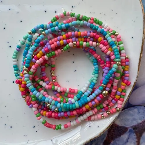 ERIN MCDERMOTT JEWELRY Beaded Stretch Bracelet Stack