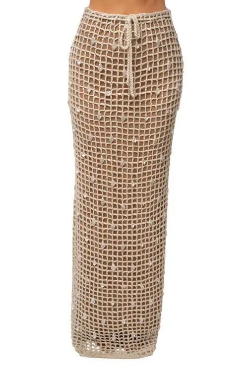 JLUXLABEL Pearl Shore Crochet Skirt