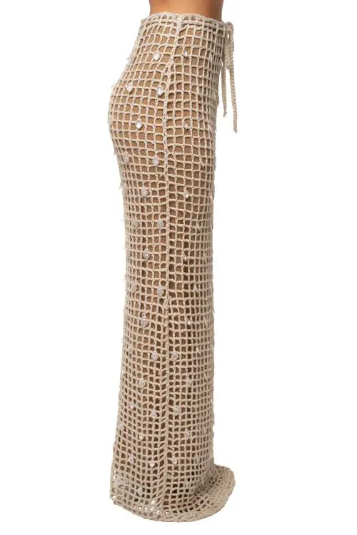 JLUXLABEL Pearl Shore Crochet Skirt
