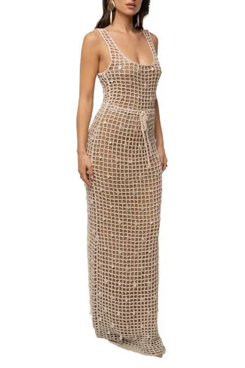 JLUXLABEL Pearl Shore Crochet Skirt
