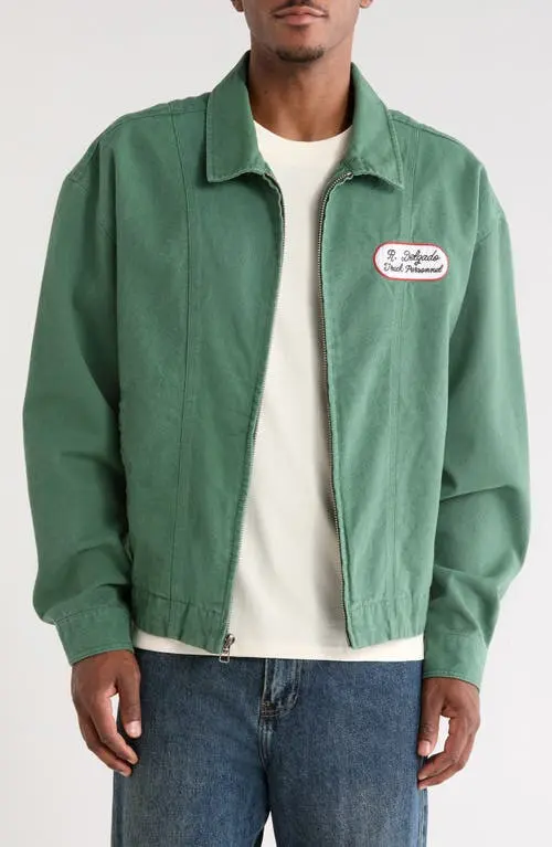 PACSUN Delgado Seams Cotton Jacket - Green