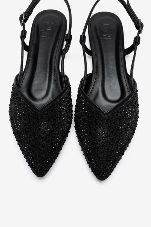 PROLOGUE SHOES Rexton Embellished Slingback Pump