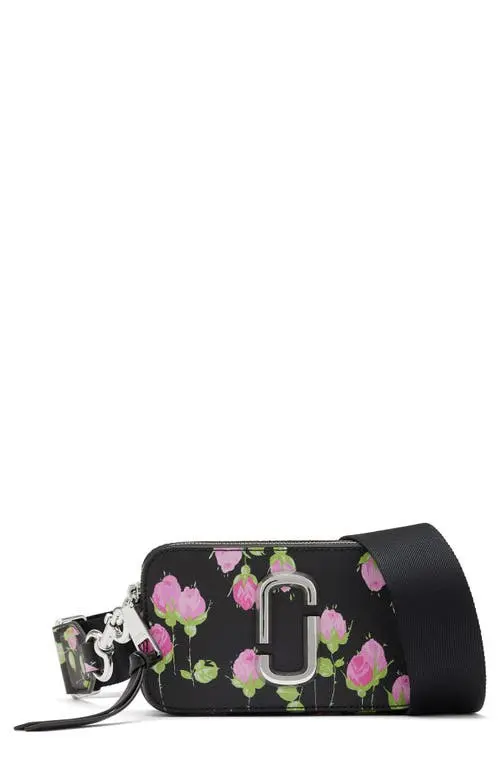 Marc Jacobs The Snapshot Hairy Suede Leather Crossbody Bag - Black Multi
