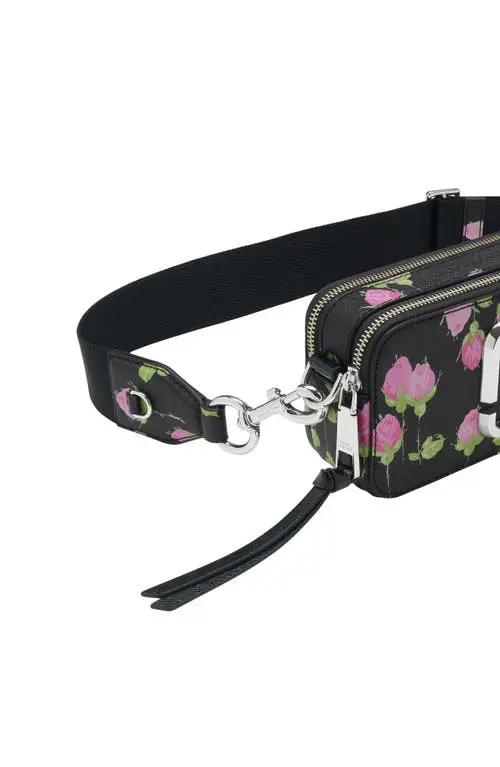 Marc Jacobs The Snapshot Hairy Suede Leather Crossbody Bag - Black Multi