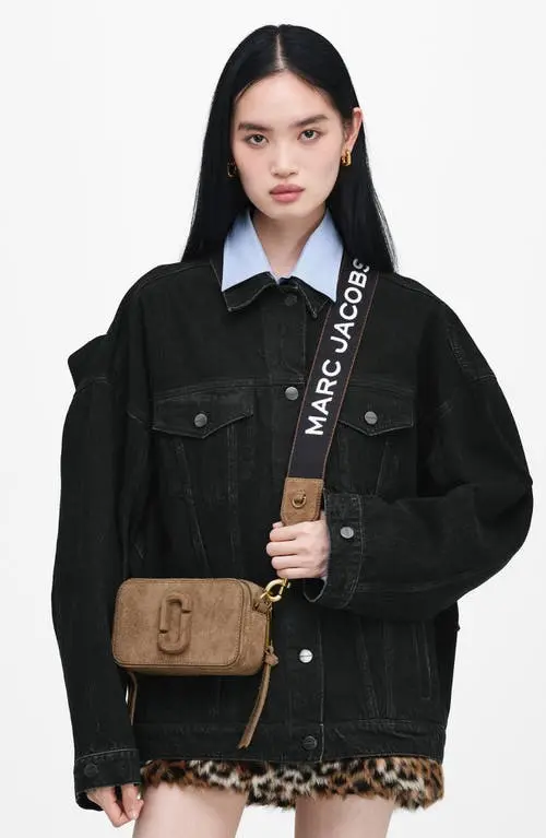 Marc Jacobs Floral Print Snapshot Crossbody Bag - Hazelnut