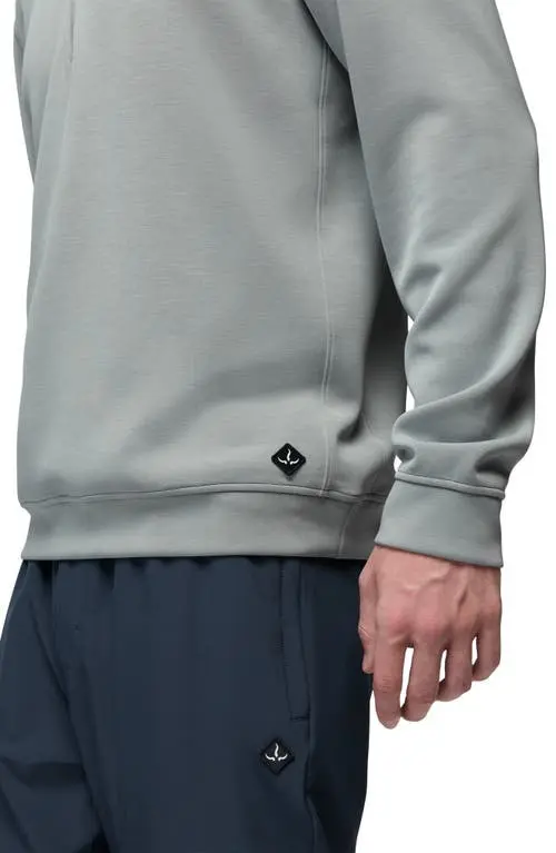 Prana Shea Soft Quarter Zip Pullover With Stand Collar - Sterling