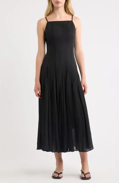 Moon River Godet Midi Dress