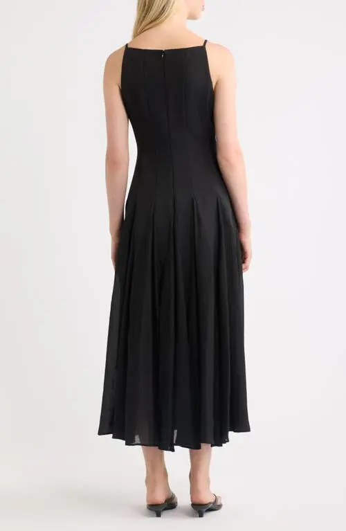 Moon River Godet Midi Dress