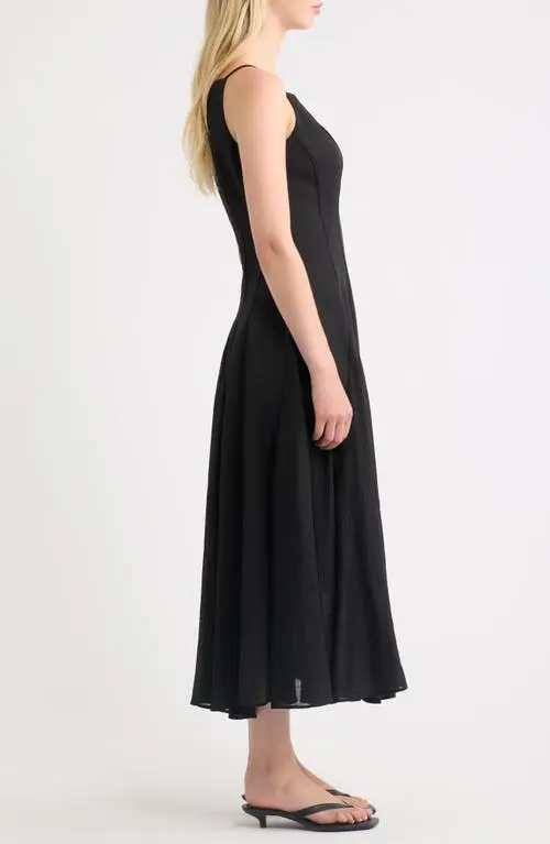 Moon River Godet Midi Dress