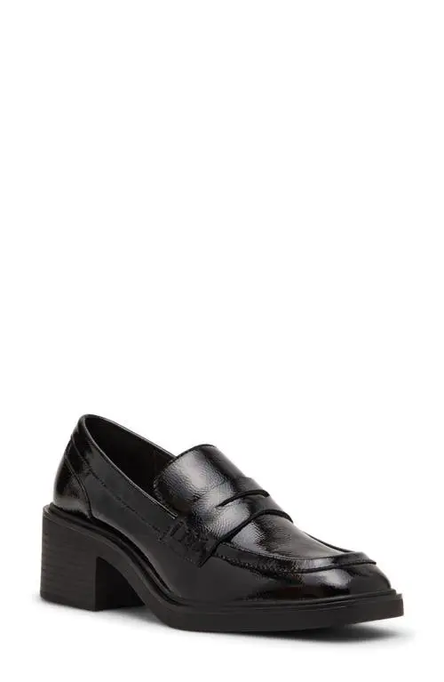 Blondo Brisa Waterproof Penny Loafer Pump - Black Leather